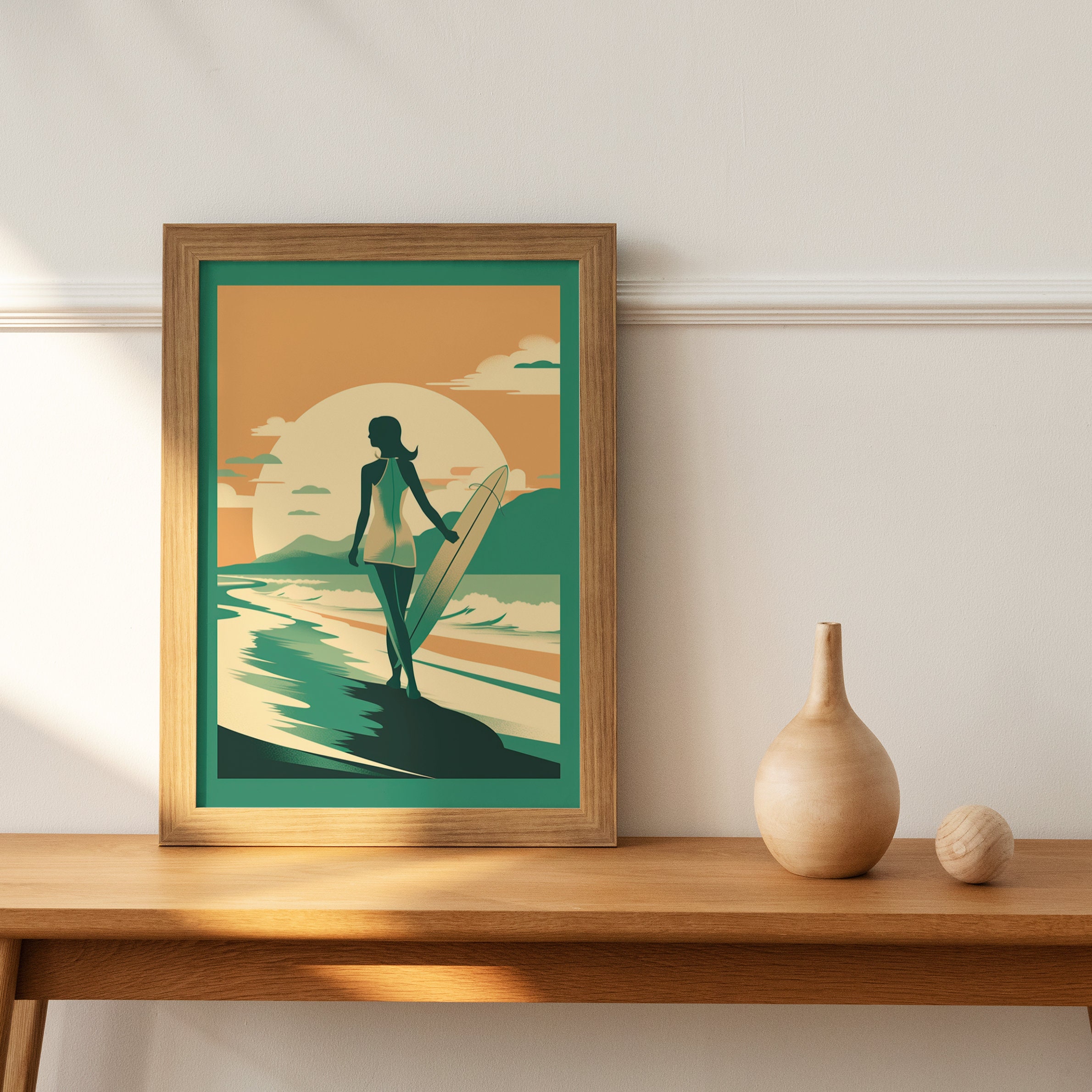 Beach Bliss, Surf Wall Art, Surf Poster, Surf Prints, Vintage Surf ...