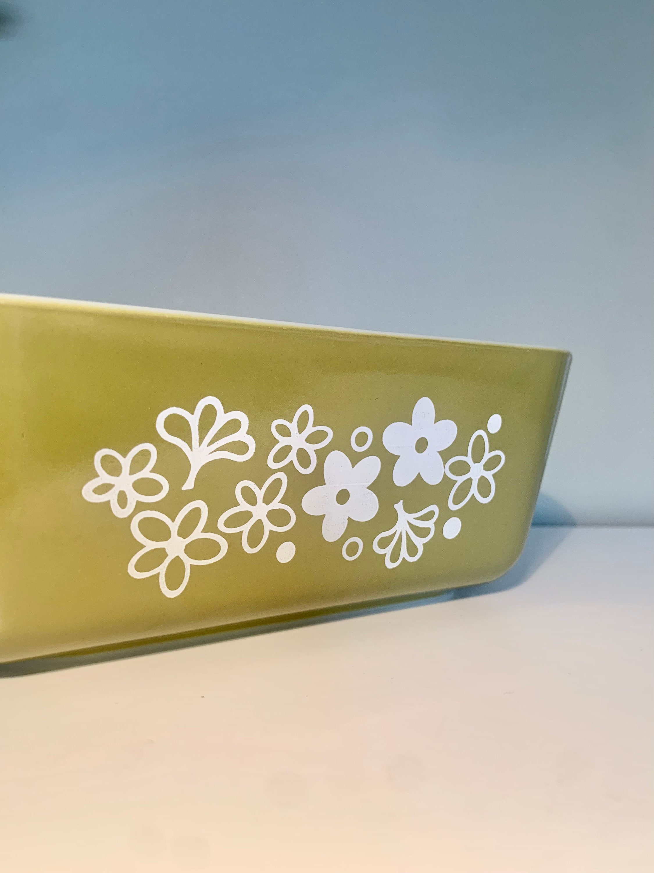 Pyrex Spring Blossom 502 / Original Glass Lid / Vintage Refrigerator ...
