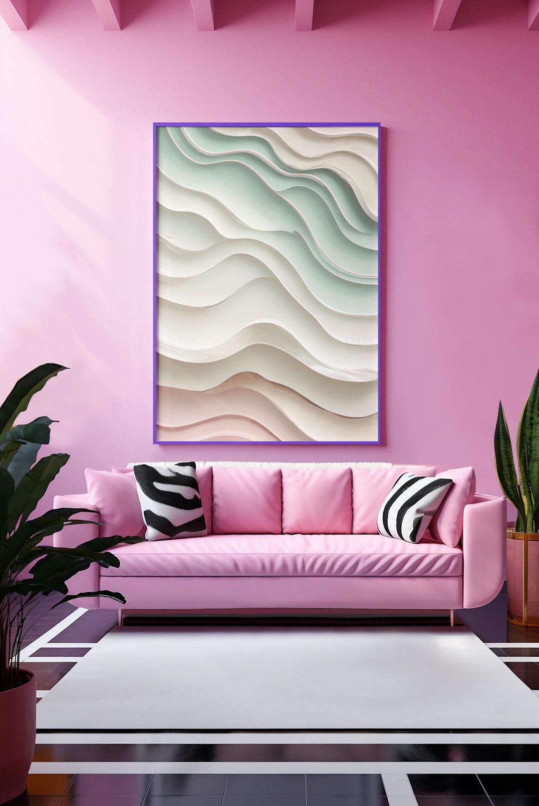 Parametric Pastel Matte Vertical Posters, Abstract Geometric Art Prints ...