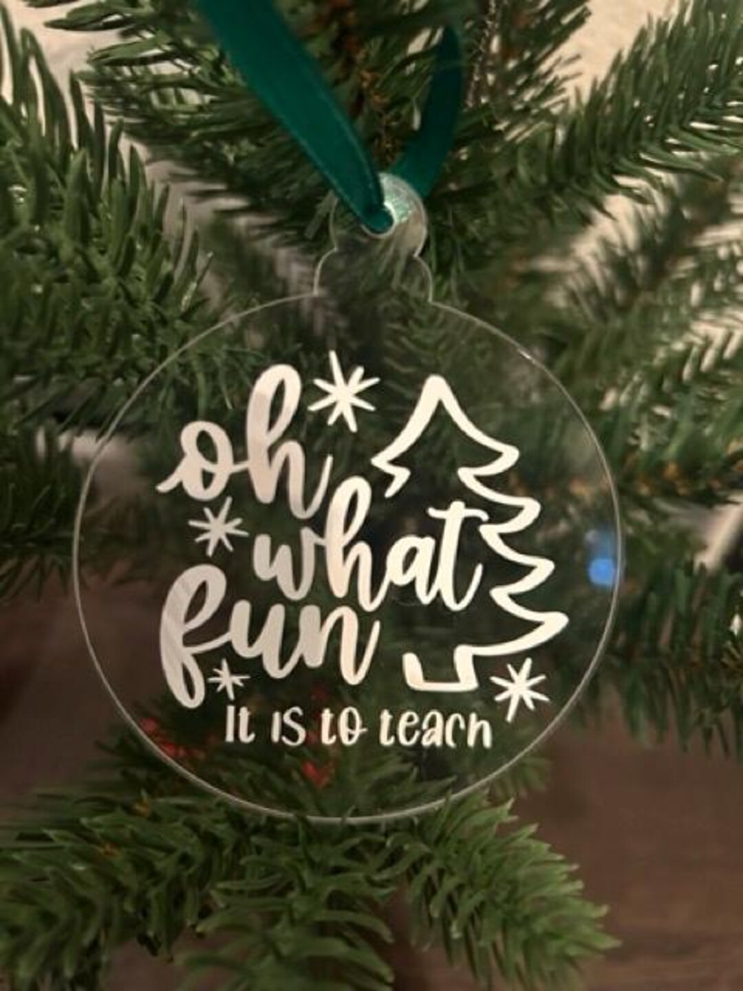 Made to Order- Personalized Acrylic Ornaments - Etsy