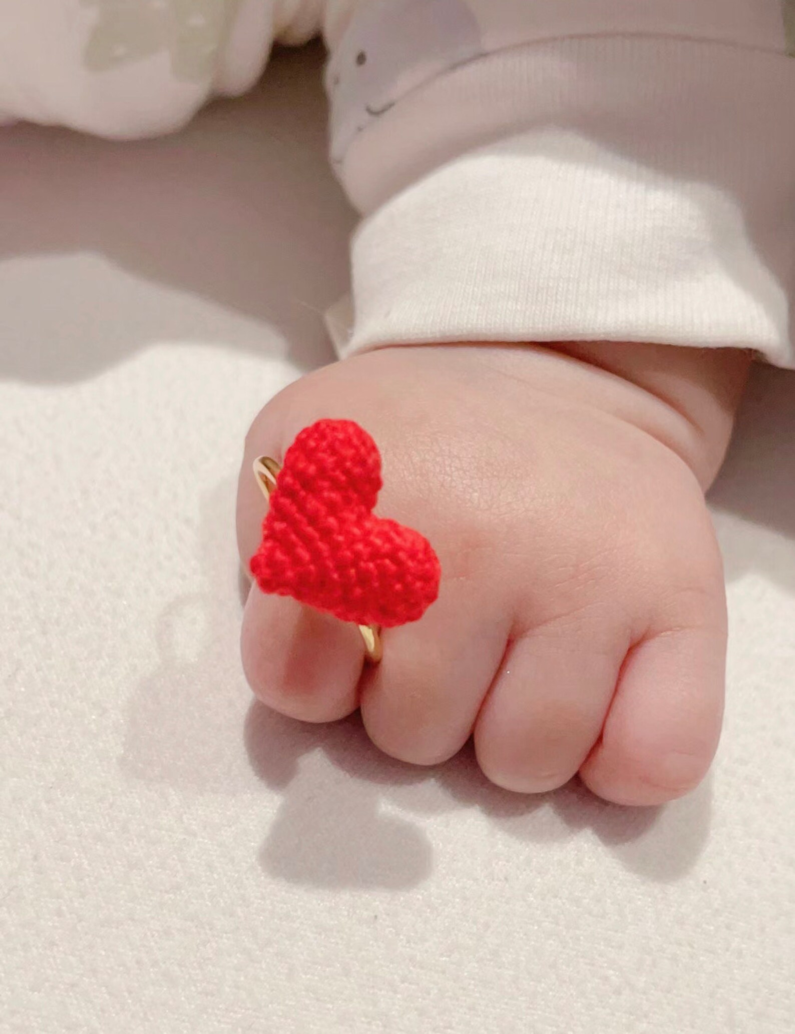 Heart Ring . Mico Crochet Ring . Handmade Gift for Her - Etsy