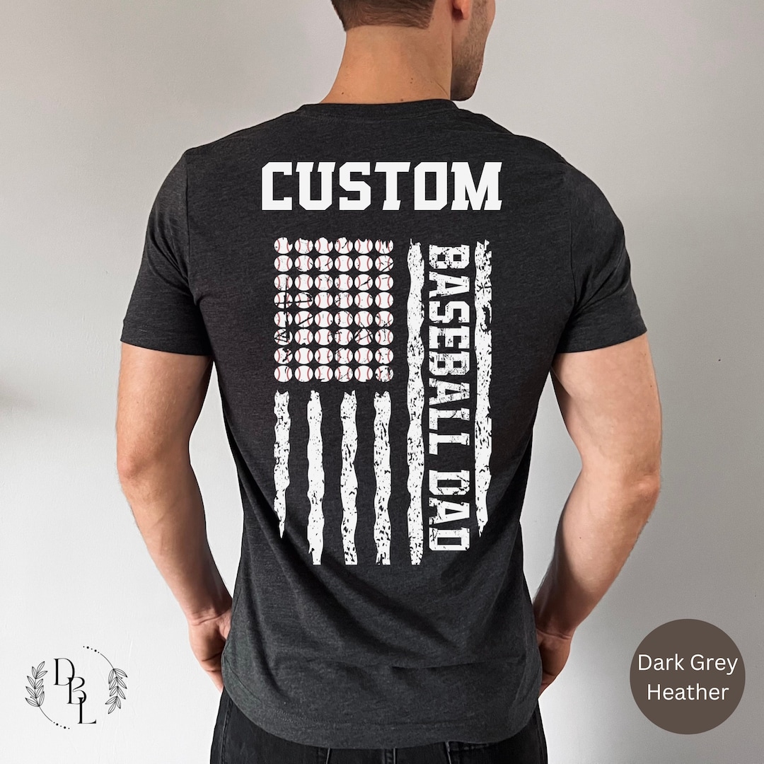 Baseball Dad Gift Ideas Custom Baseball Coach Shirt for Men Baseball ...