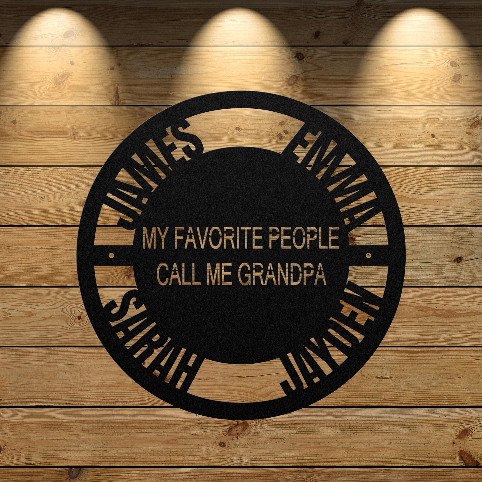Personalized Grandpa Christmas Gift, Custom Metal Sign for Dad, Custom ...