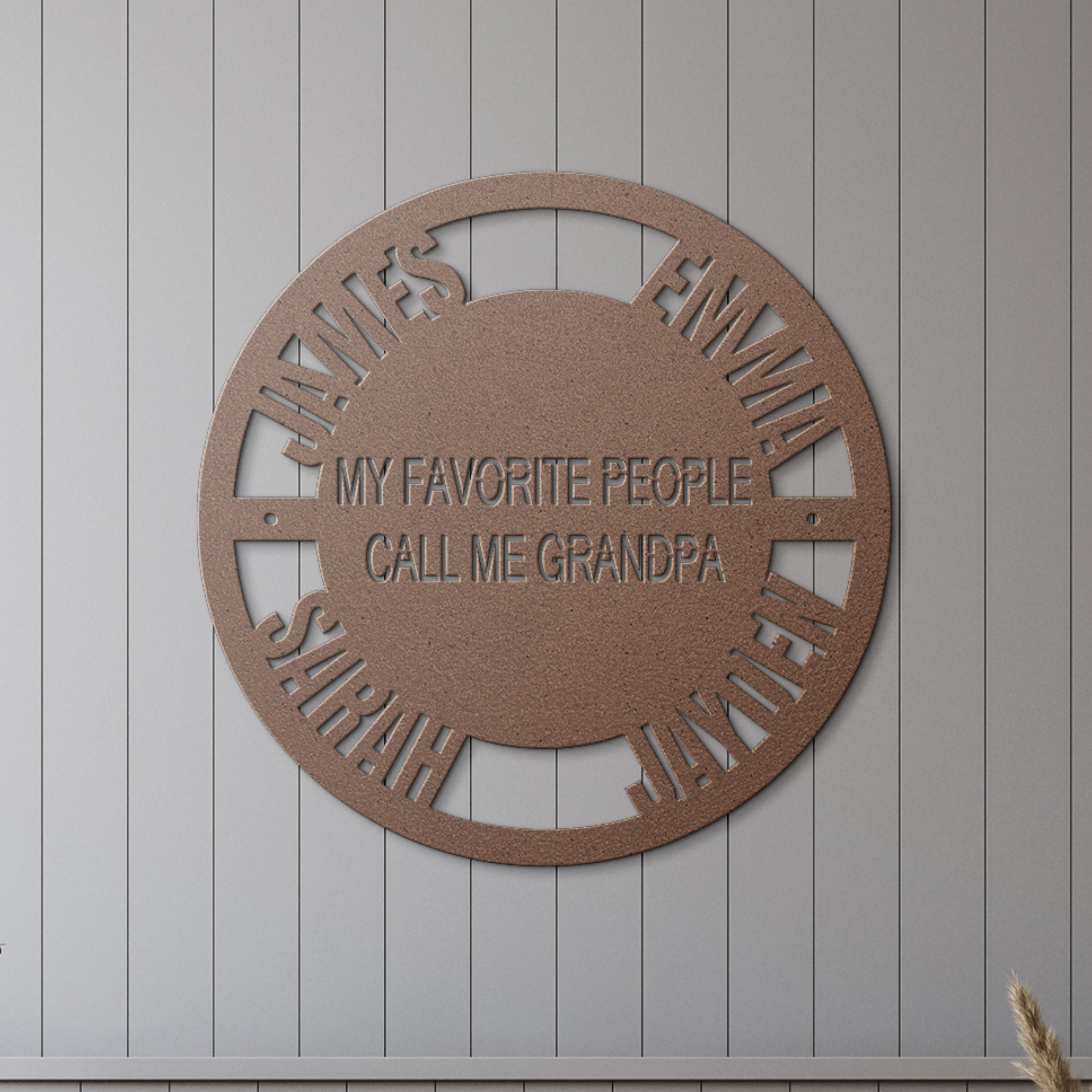 Personalized Grandpa Christmas Gift, Custom Metal Sign for Dad, Custom ...