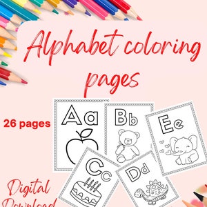 Printable Coloring Pages for Kids, Alphabet Coloring Book, Kids ...