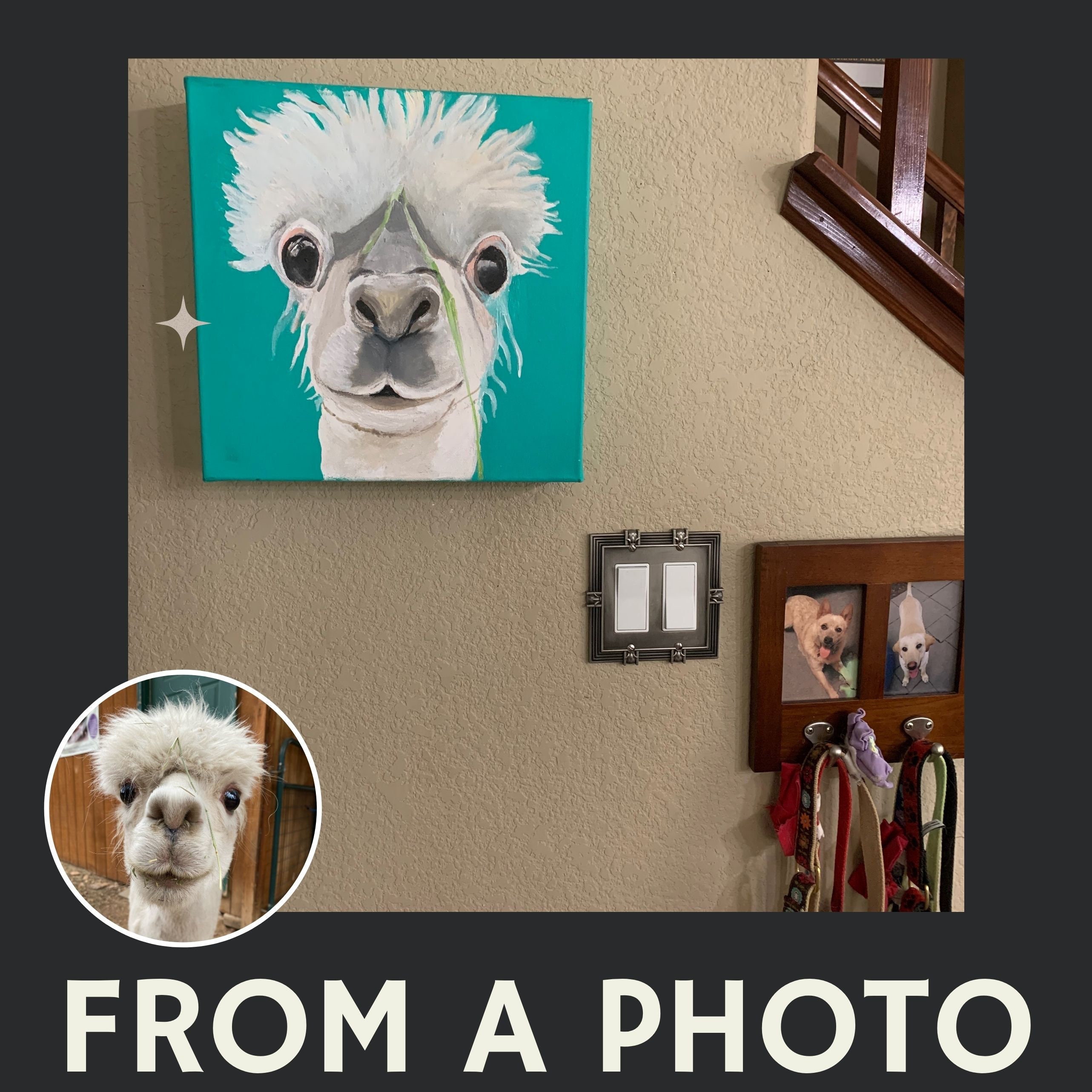 Custom Llama Painting Commission Personalized Llama Portrait From A ...