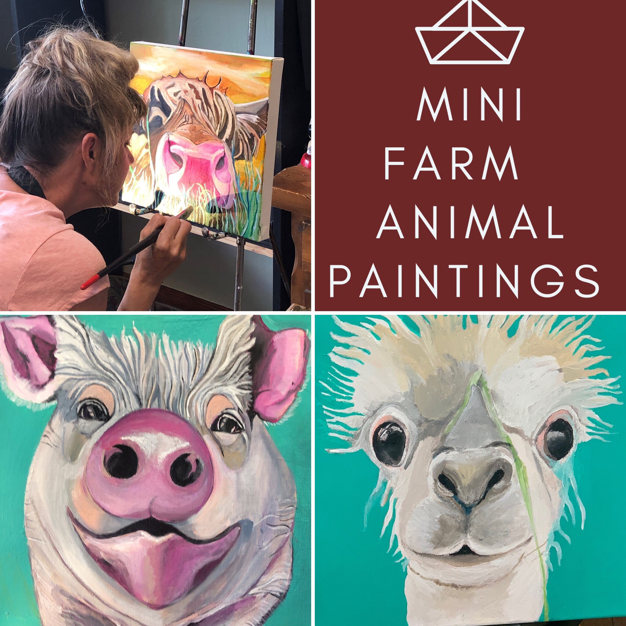 Custom Llama Painting Commission Personalized Llama Portrait From A ...
