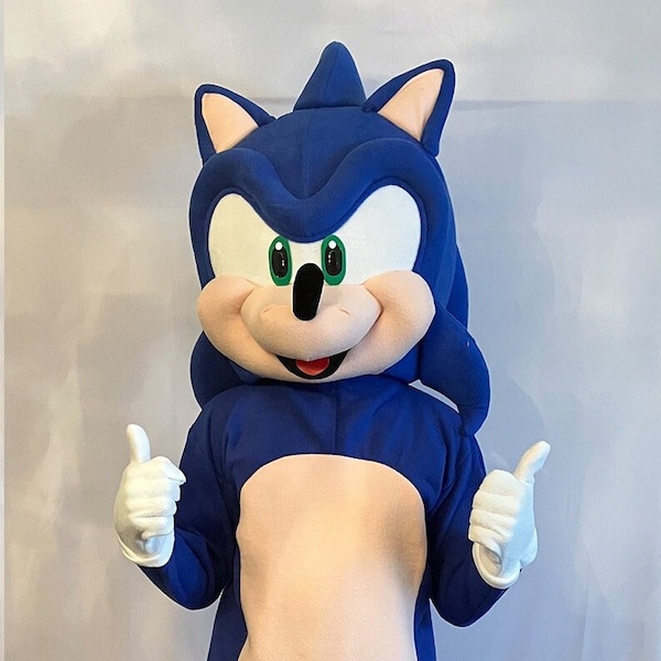 Sonic the Hedgehog Mascot Costume - Etsy