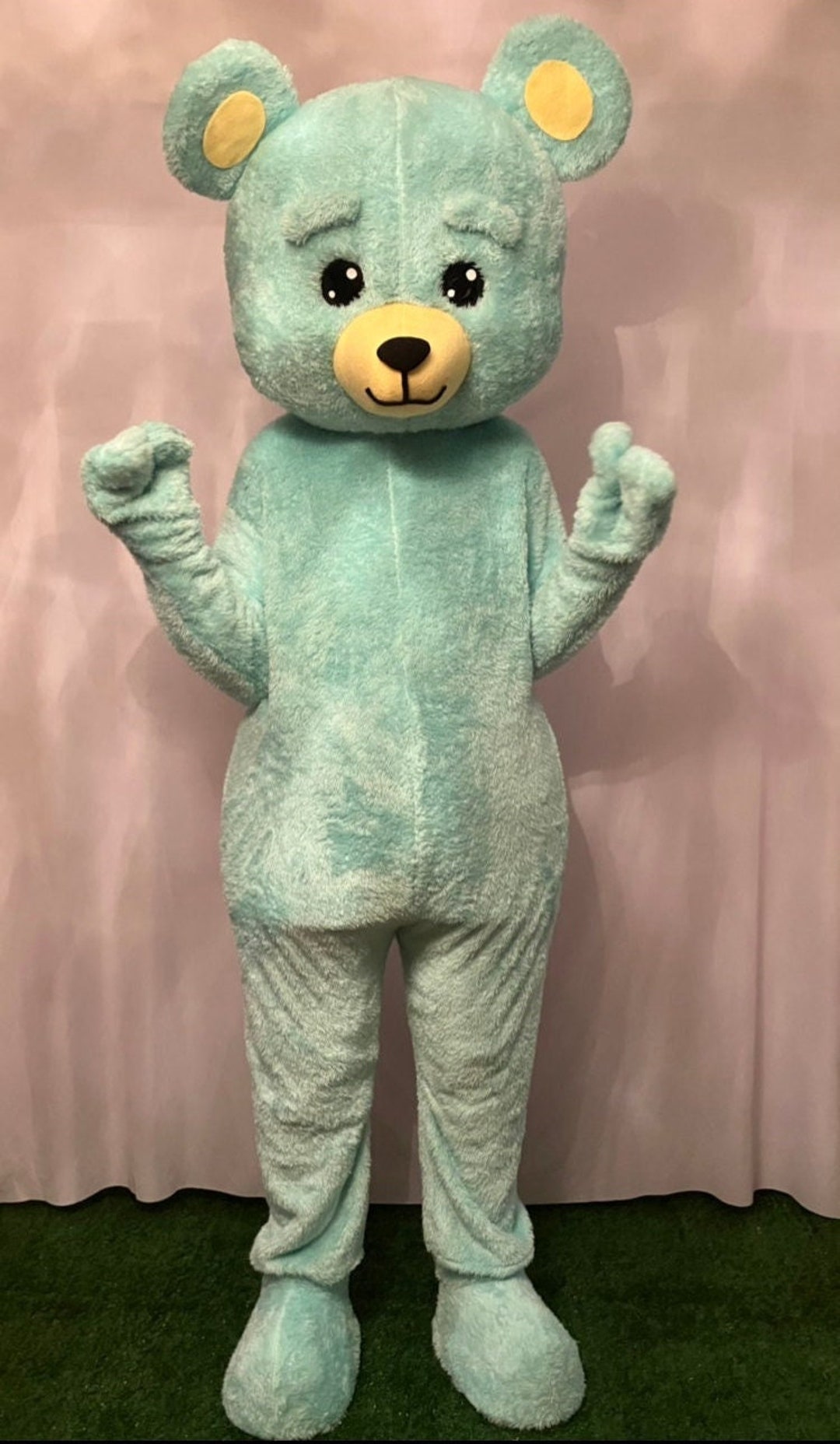 Aqua Teddy Bear - Etsy