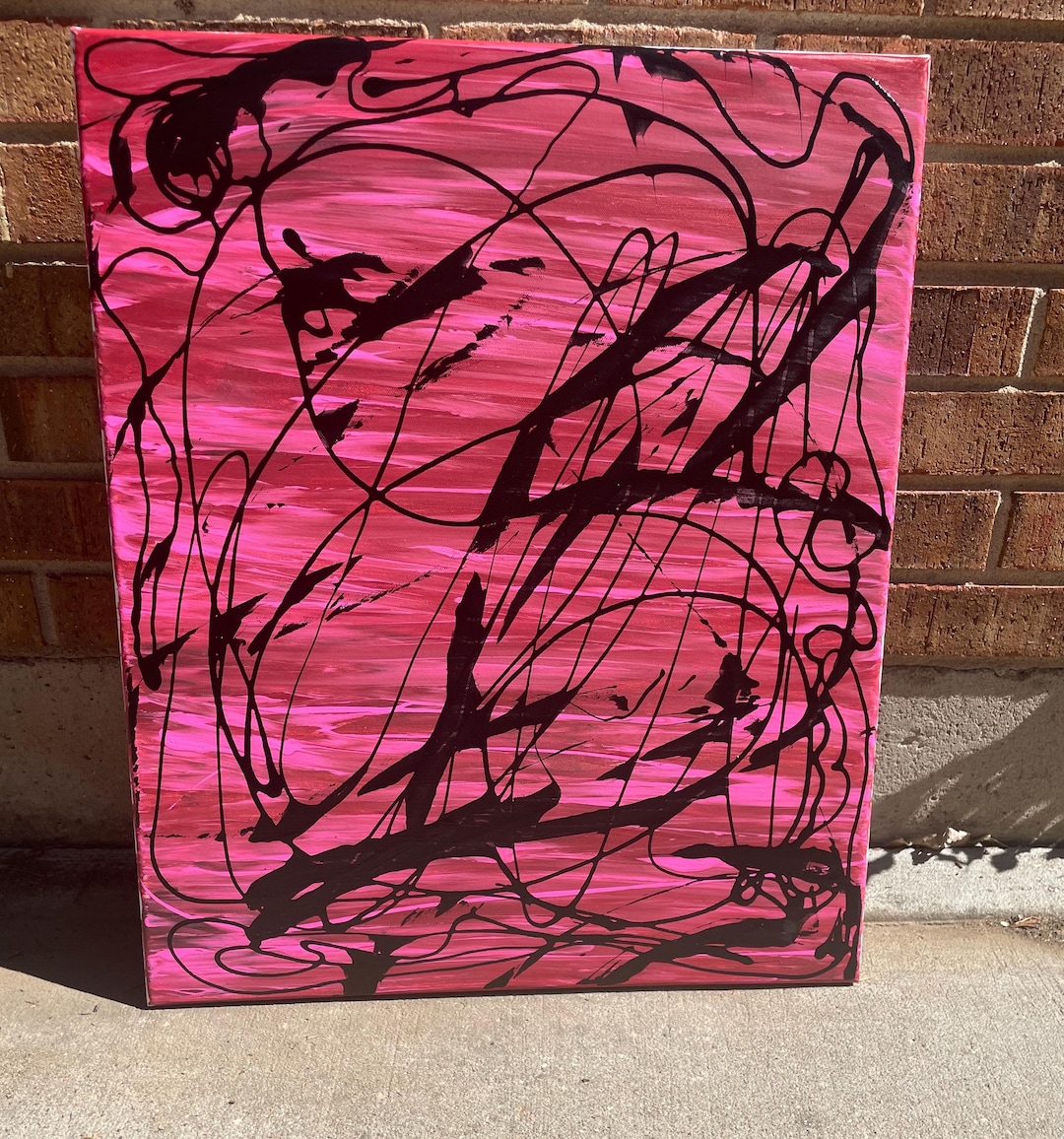 Unsafe – Original Abstract Expressionist Painting | 20x24 Emotional ...