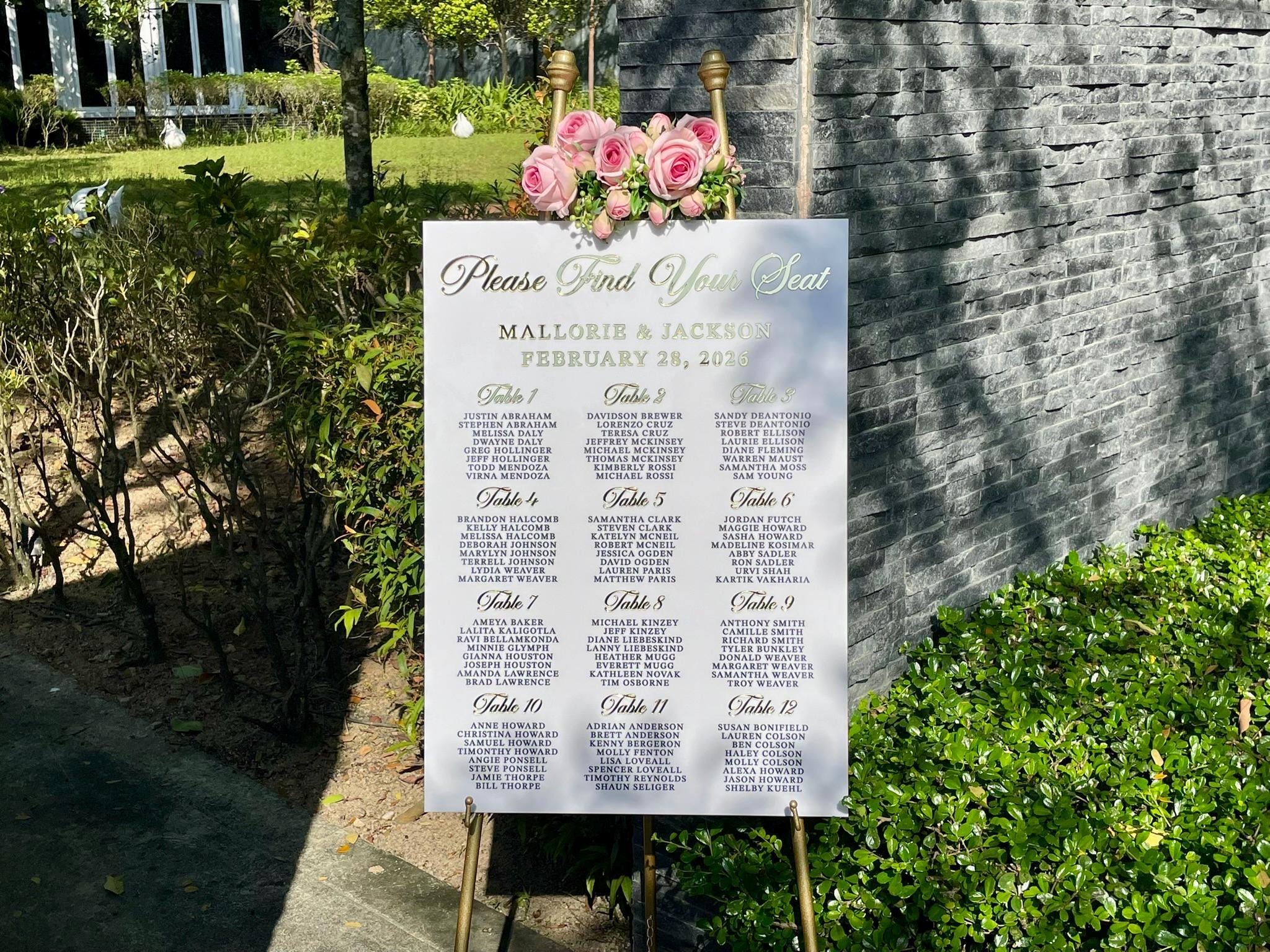 Please Find Your Seat Wedding Seating Chart - Table Seating Chart ...