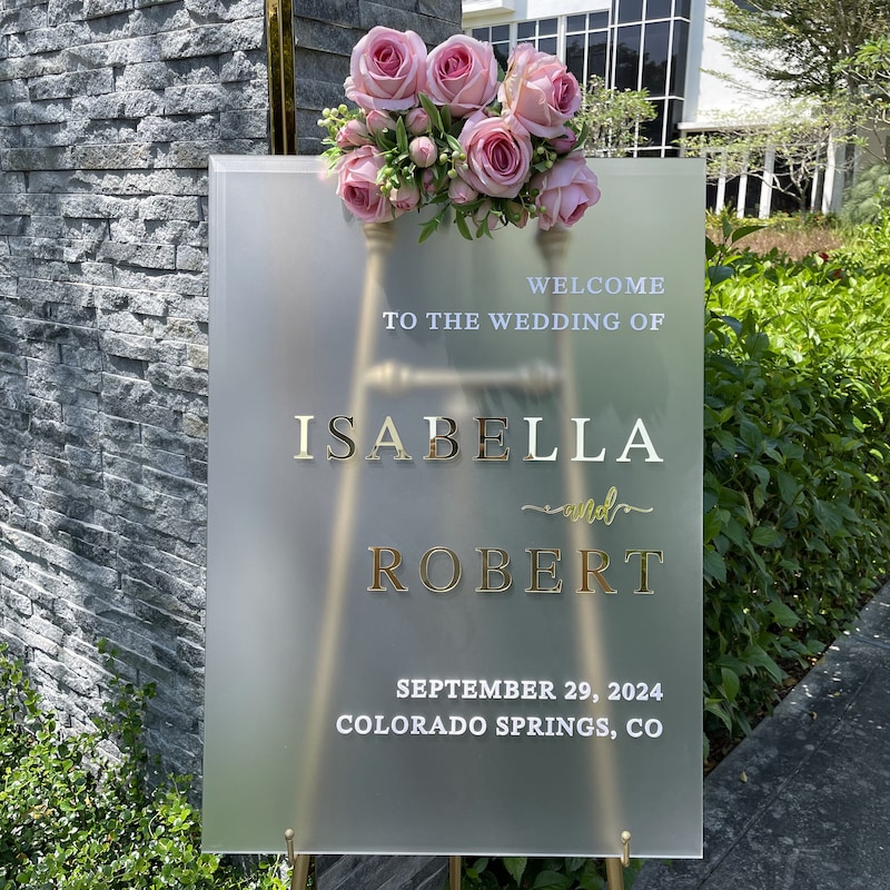 Acrylic Wedding Sign - Etsy