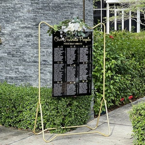 Hanging Wedding Seating Chart - Alphabetical Seating Chart - Wedding ...