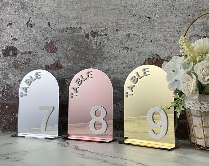 Wedding Standing Tall Table Number Word on Sticks Wooden Hexagon Table ...