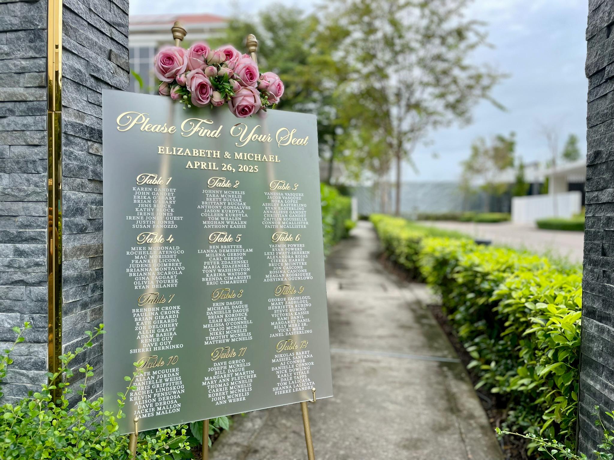Please Find Your Seat Wedding Seating Chart - Table Seating Chart ...
