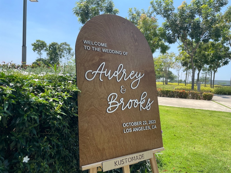Arch Wedding Sign Wooden Arch Welcome Sign Country Themed Wedding - Etsy