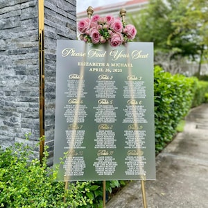 Please Find Your Seat Wedding Seating Chart - Table Seating Chart ...