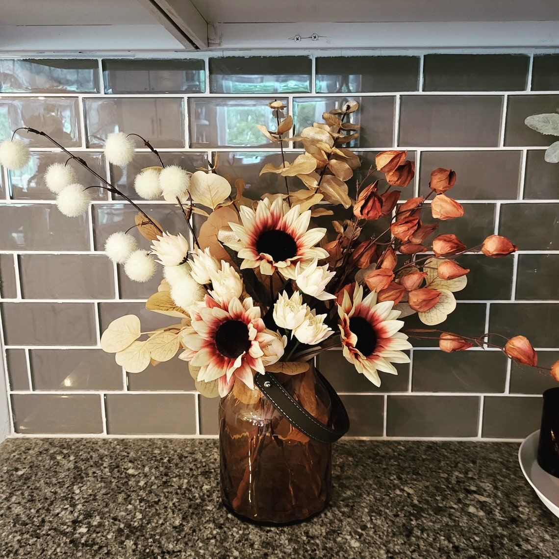 Silk Modern Boho Sunflower Arrangement - Etsy
