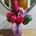 Modern Pink & Lavender Tropical Boho Floral Arrangement - Etsy
