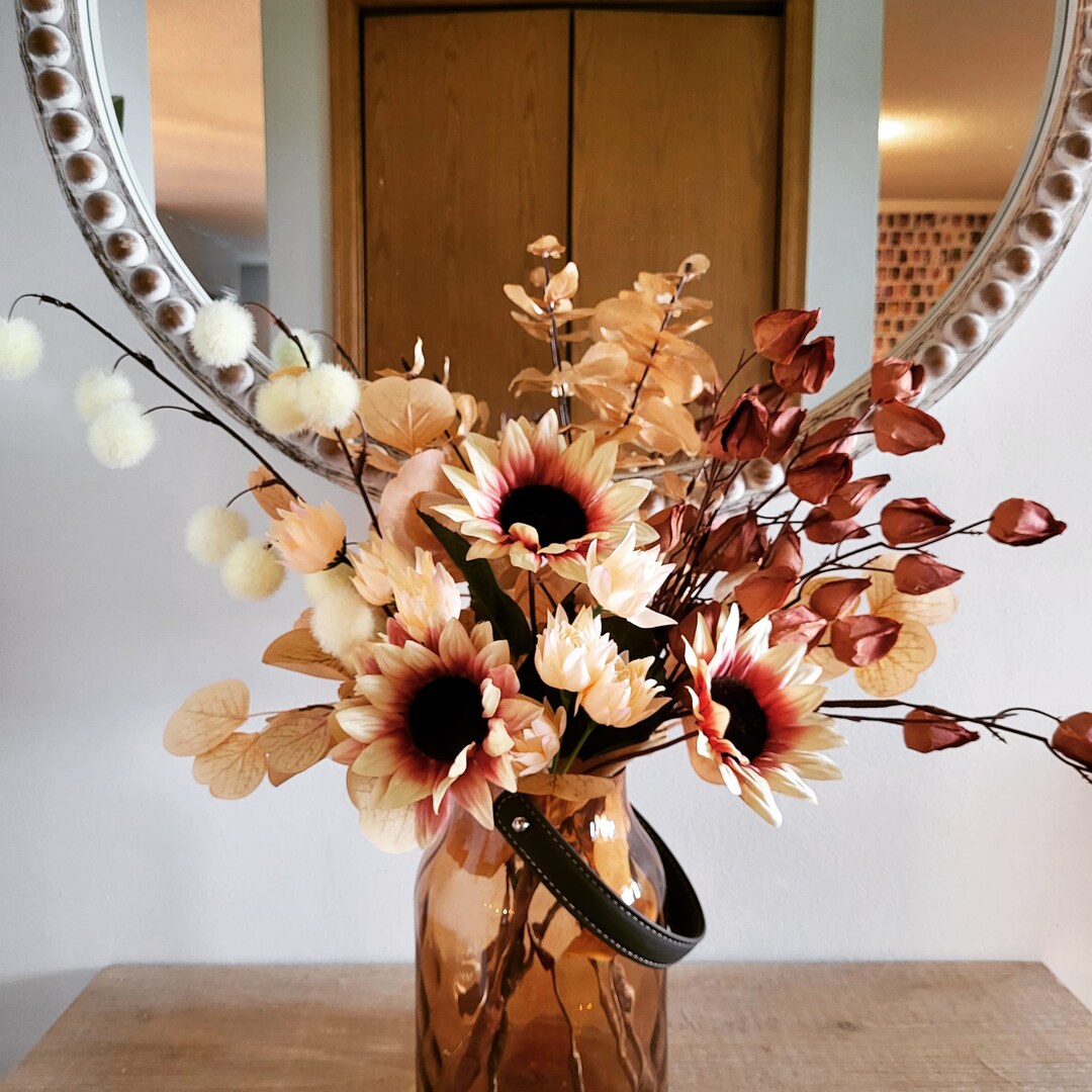 Silk Modern Boho Sunflower Arrangement - Etsy