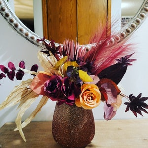 Silk Modern Boho Moody Fall Arrangement - Etsy