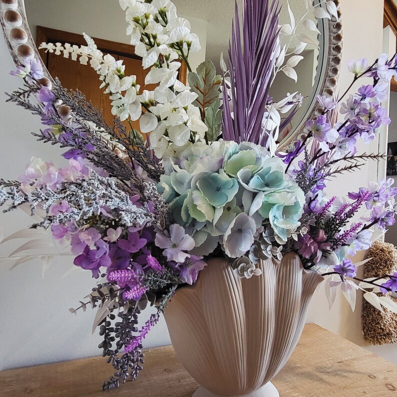 Modern Boho Beach Seashell Floral Arrangement - Etsy