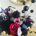 Modern Halloween Centerpiece With Lighted Pumpkin & Crown Dark Raven ...