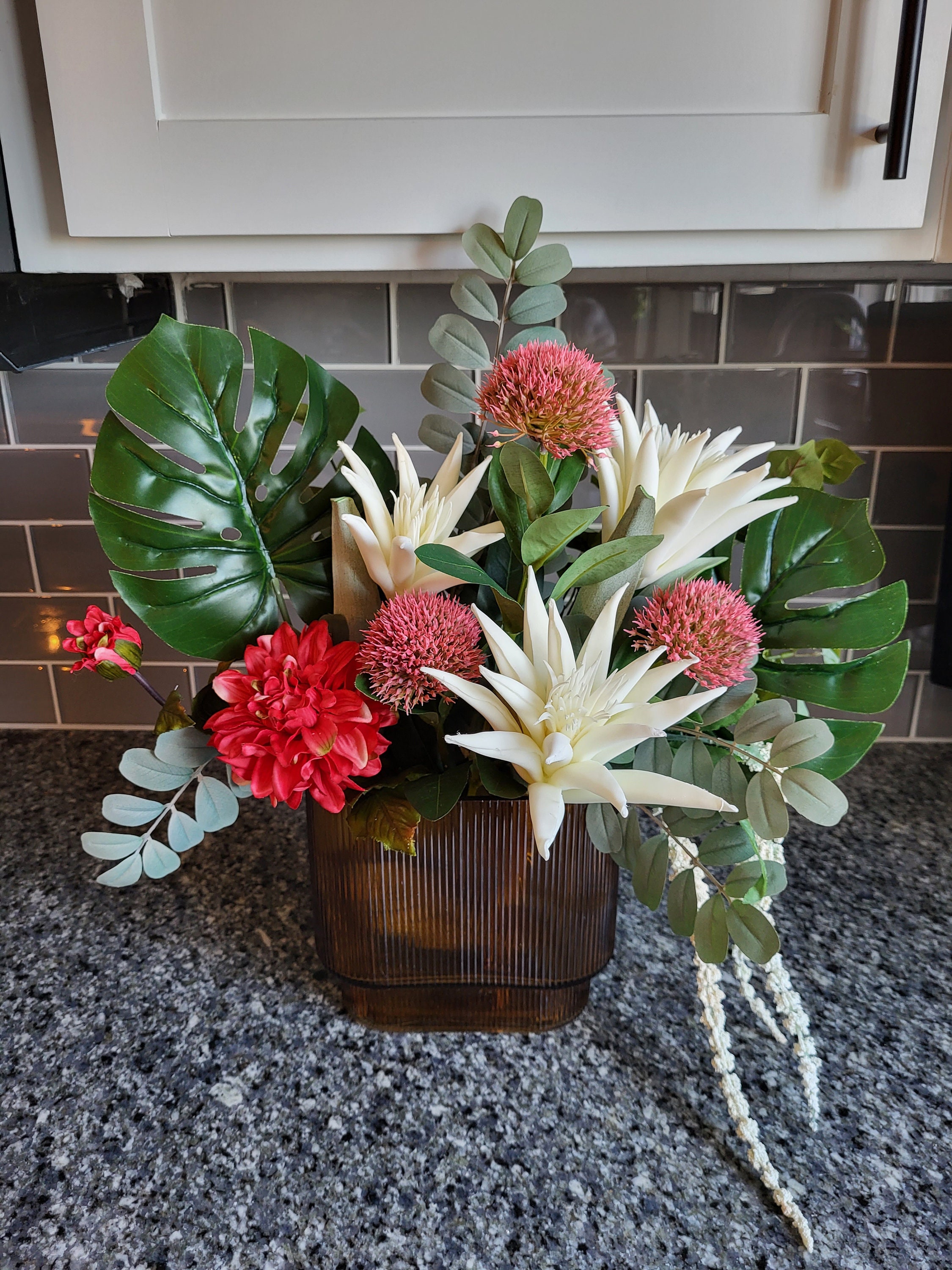 Simple Tropical Flower Arrangements