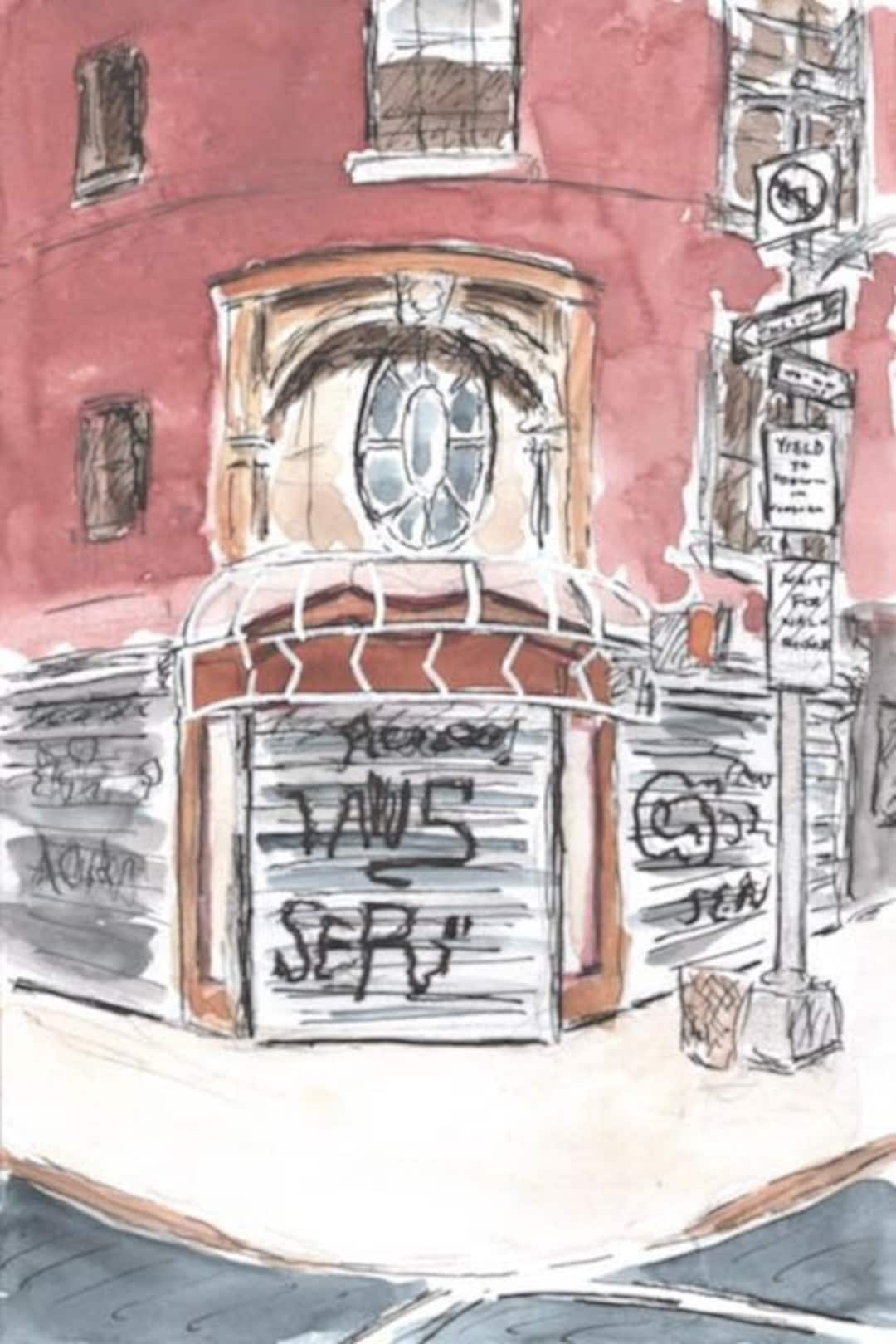 Graffiti on a Gated Corner Storefront NYC - Etsy