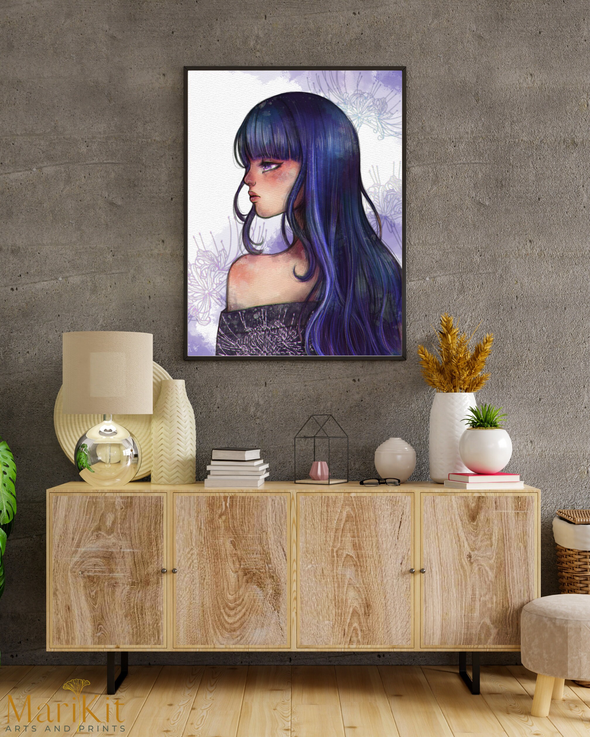 Genshin Impact Baal Raiden Shogun Art Print, Fanart Raiden Poster ...