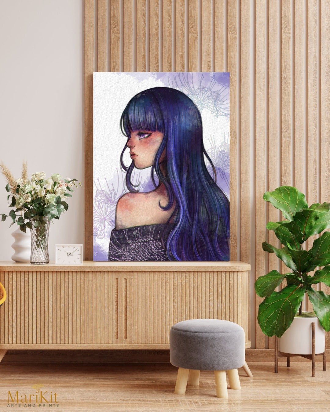 Genshin Impact Baal Raiden Shogun Art Print, Fanart Raiden Poster ...