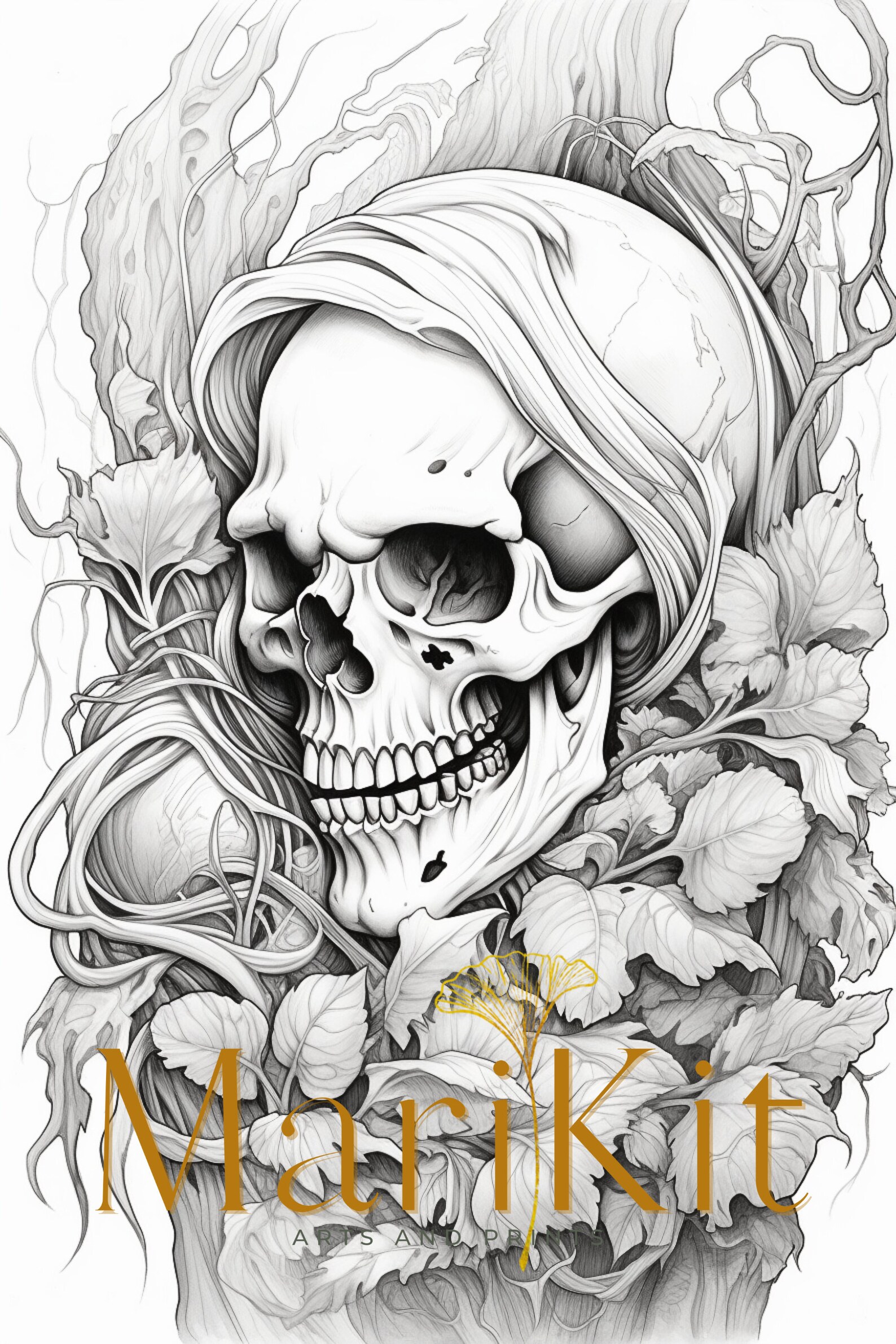 Printable Work Art Halloween Line Work Art Wall Decor - Etsy