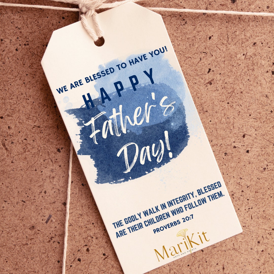 Fathers Day Gift Tags Church, Gift Tags for Dad, Fathers Day Gift Tag ...