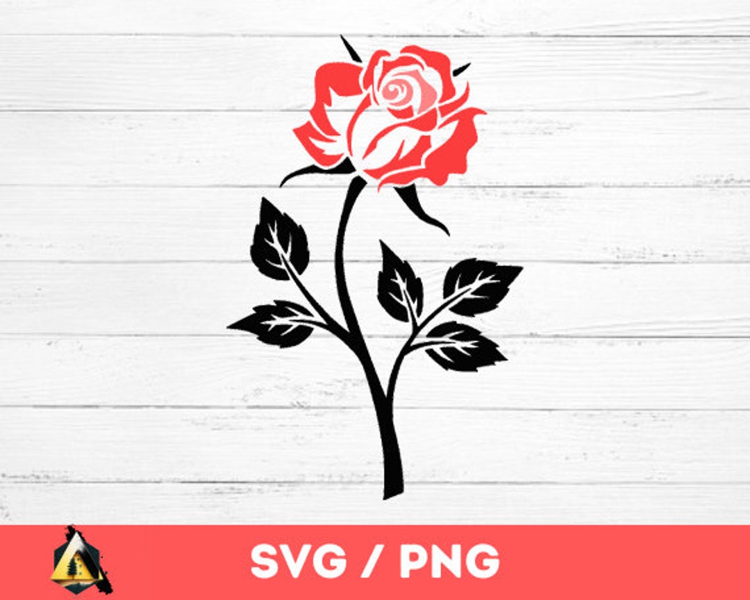 Red Rose SVG Beautiful Rose Clip Art Flowers Svg Cut File - Etsy