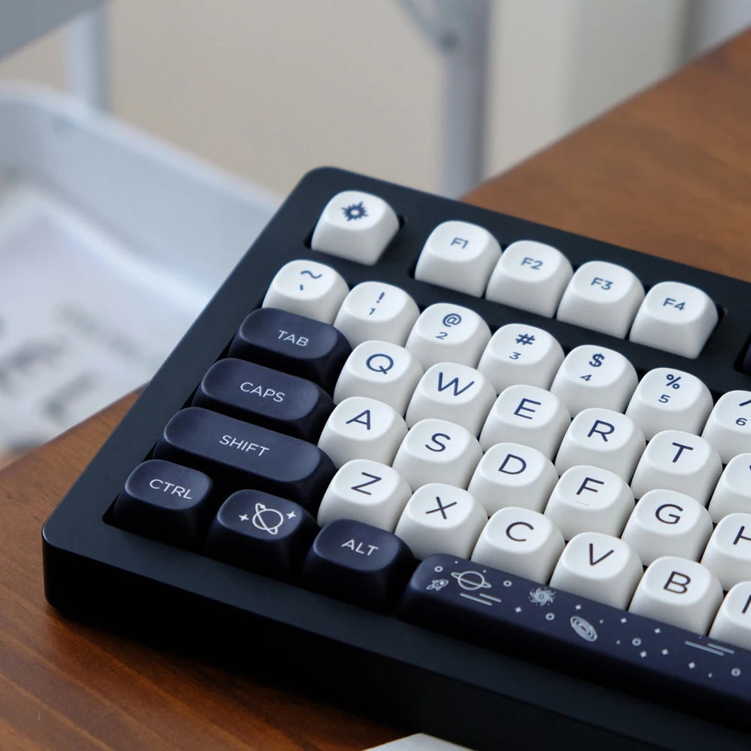 Galaxy Themed Keycap Set, MOA Profile, 126 Keys, Dye-sub, MX Stem for ...