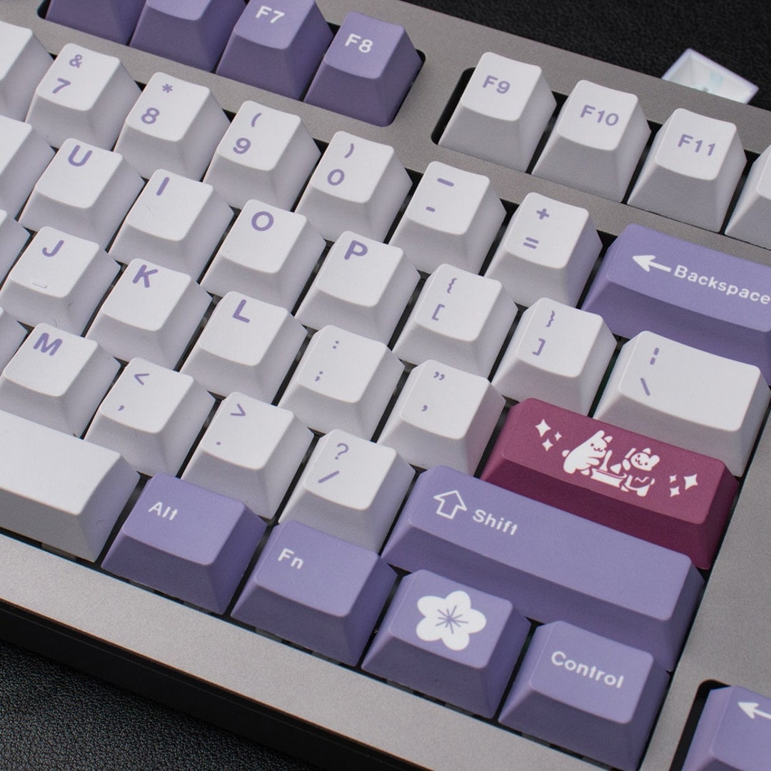 Cute Tuzi Themed Keycap 130 Keys PBT Cherry Profile MX Stem Custom ...