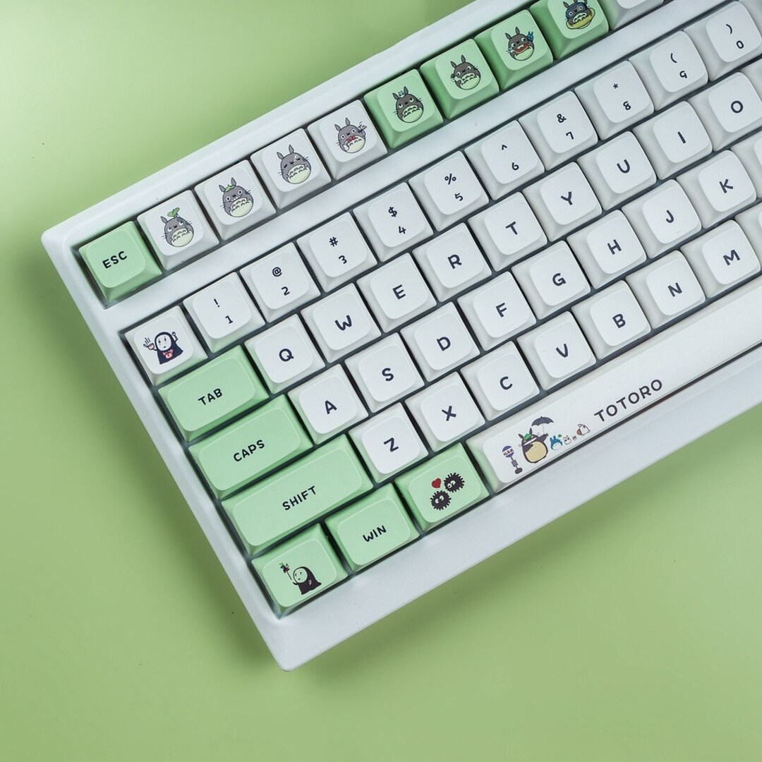 Light Green Themed Keycaps 135 Keys PBT Customize Personalized XDA ...