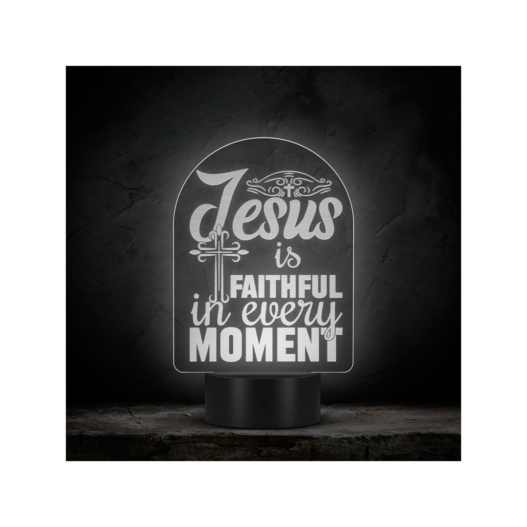 Bible Verse LED Light Jesus Scripture Wall Display, Encouraging ...