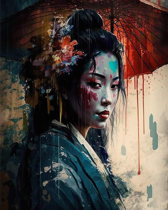 Geisha Wallpaper Art