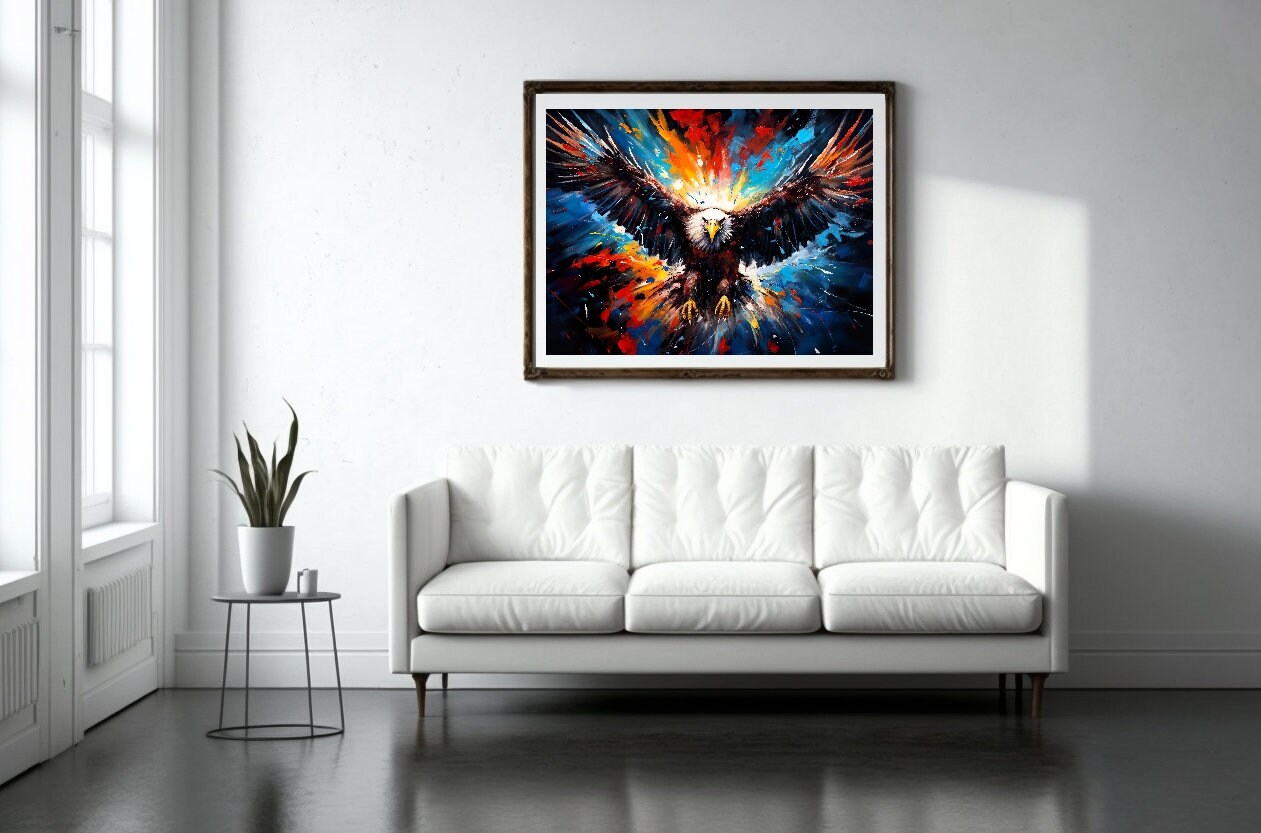 Attacking Eagle | Animals. Home. Office. Wall Art. Digital Decoration ...