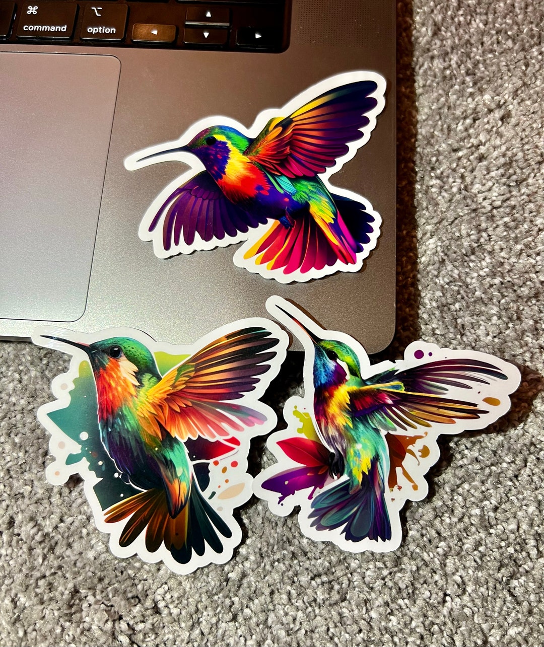 Hummingbird Stickers X3 Collection of Beautiful Stickers Vibrant Colors ...
