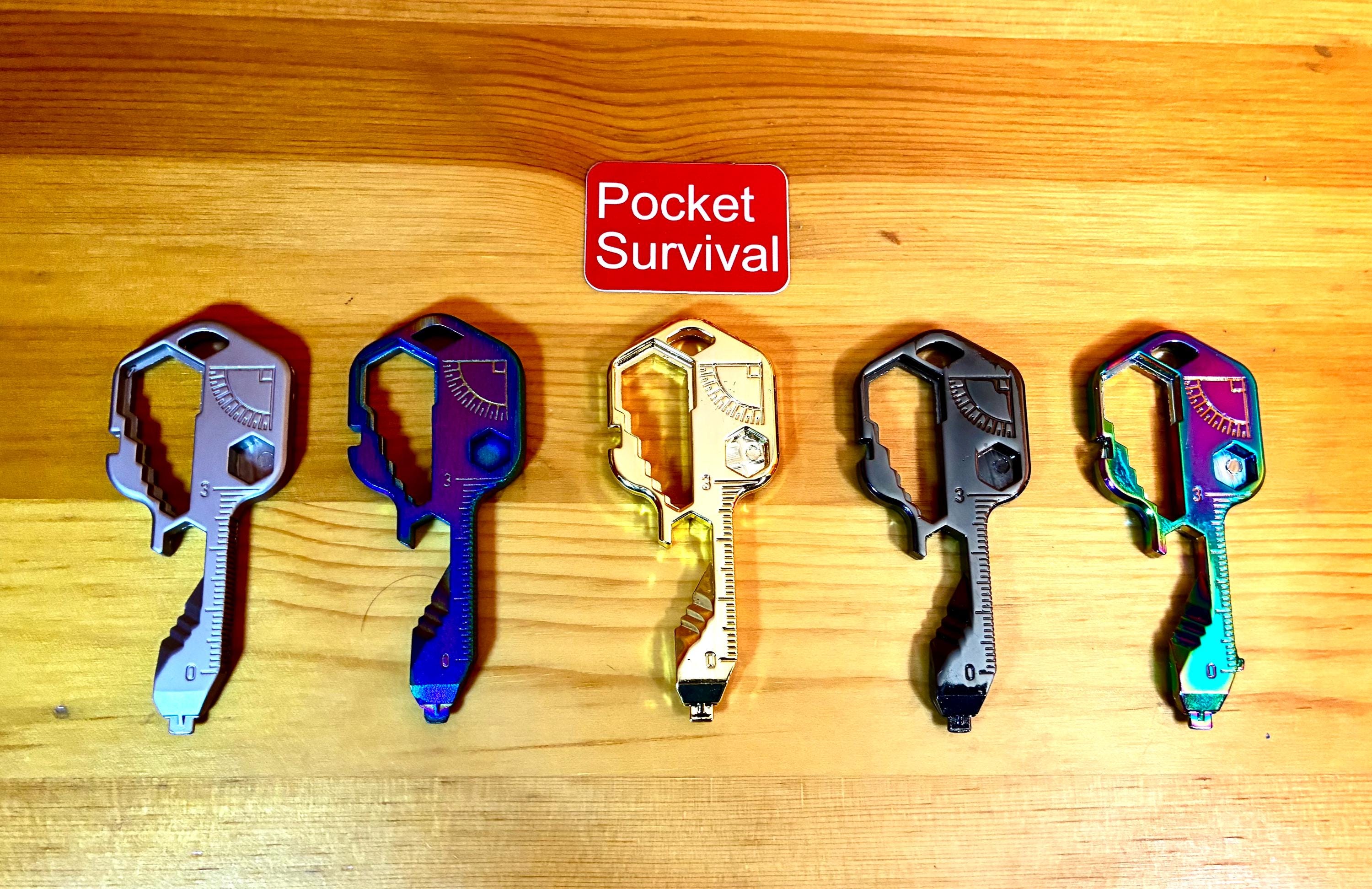 Kids Survival Keychain Kit: Compass, Paracord, LED Flashlight - Boy ...