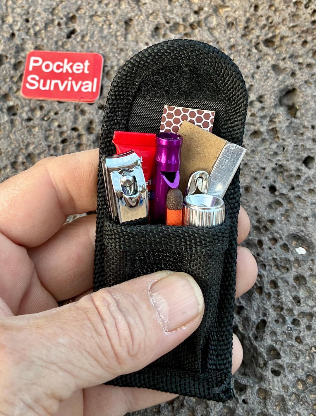 Backpack Survival Kit Gift for Kids or Adults Fire Starter EDC Hiking ...