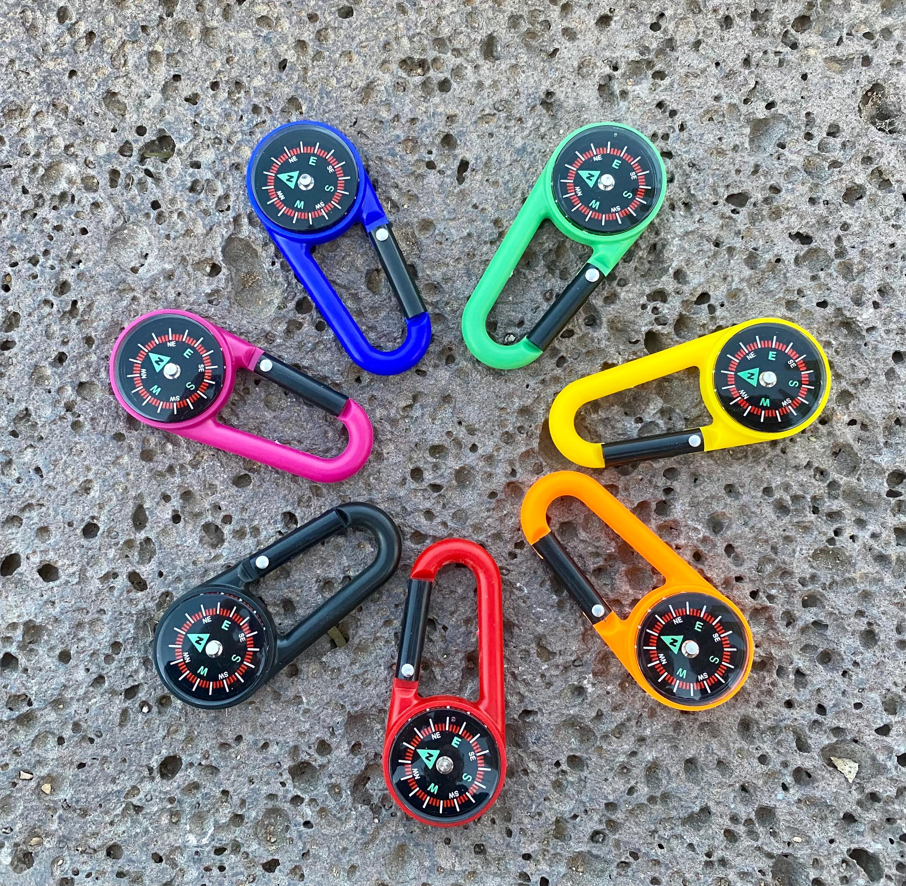 Kids Survival Keychain Kit: Compass, Paracord, LED Flashlight - Boy ...