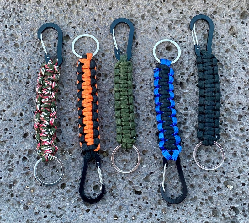 Kids Survival Keychain Kit: Compass, Paracord, LED Flashlight - Boy ...