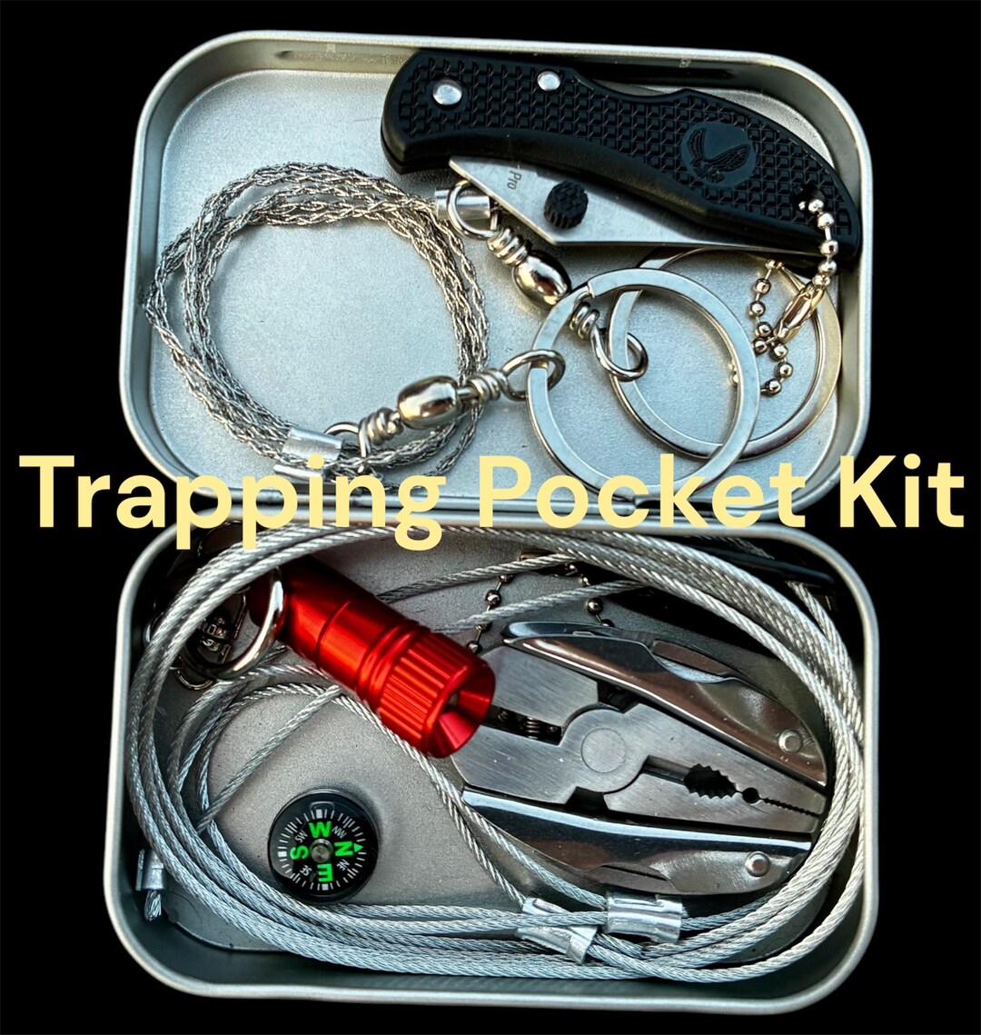 Pocket Trapping Kit With Wire Snares, Pliers and Wire Saw - Father’s ...