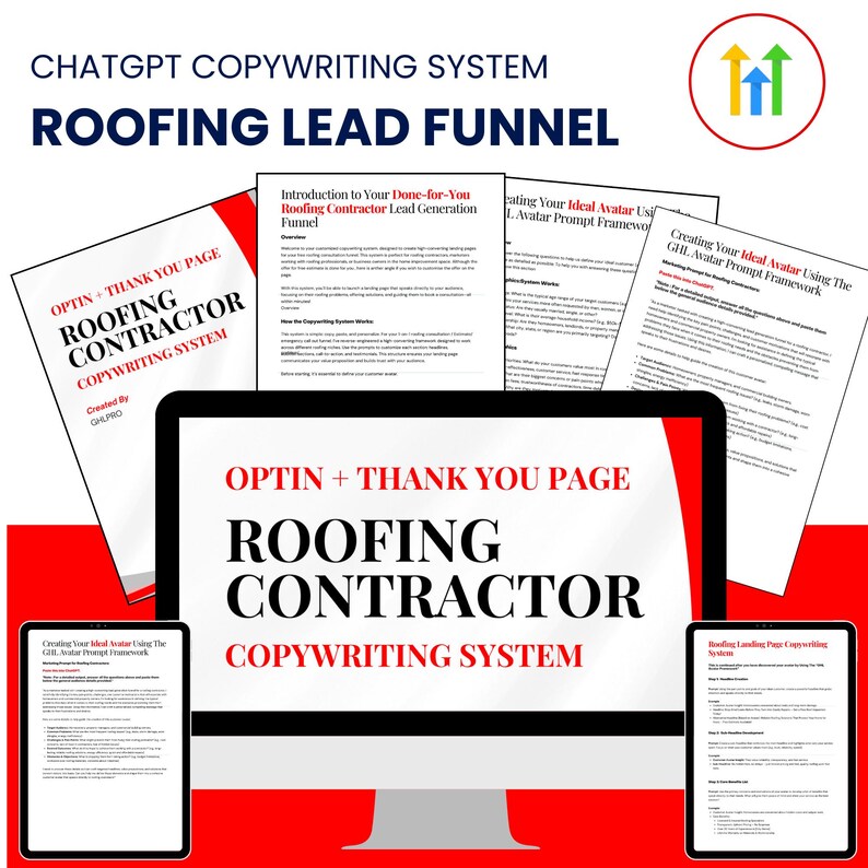 Roofing Contractor Funnel | Go High Level | Done-for-you | 3-day Email ...
