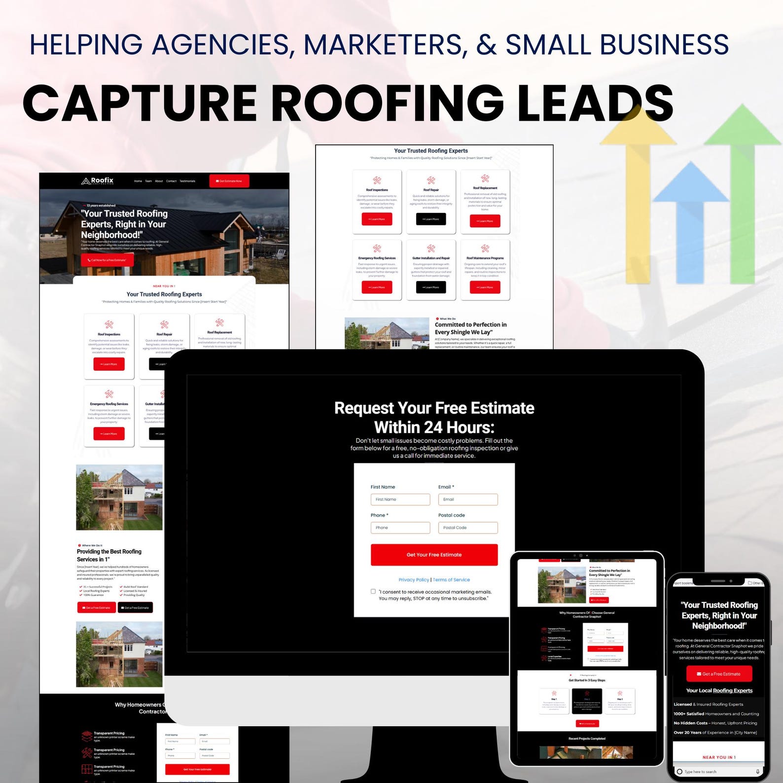 Roofing Sales Funnel | Gohighlevel Template | GHL Funnel | Lead ...