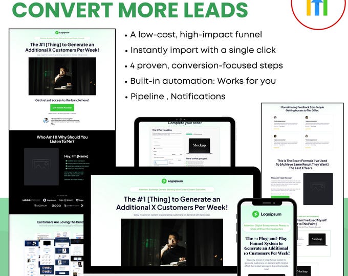 Gohighlevel | Low Ticket Funnel | 4 Step Sales Funnel | Gohighlevel ...