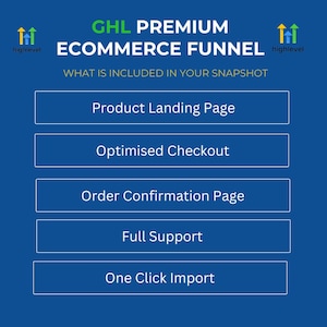 Gohighlevel | Ecommerce Templates | Sales Funnel | Gohighlevel Funnel ...
